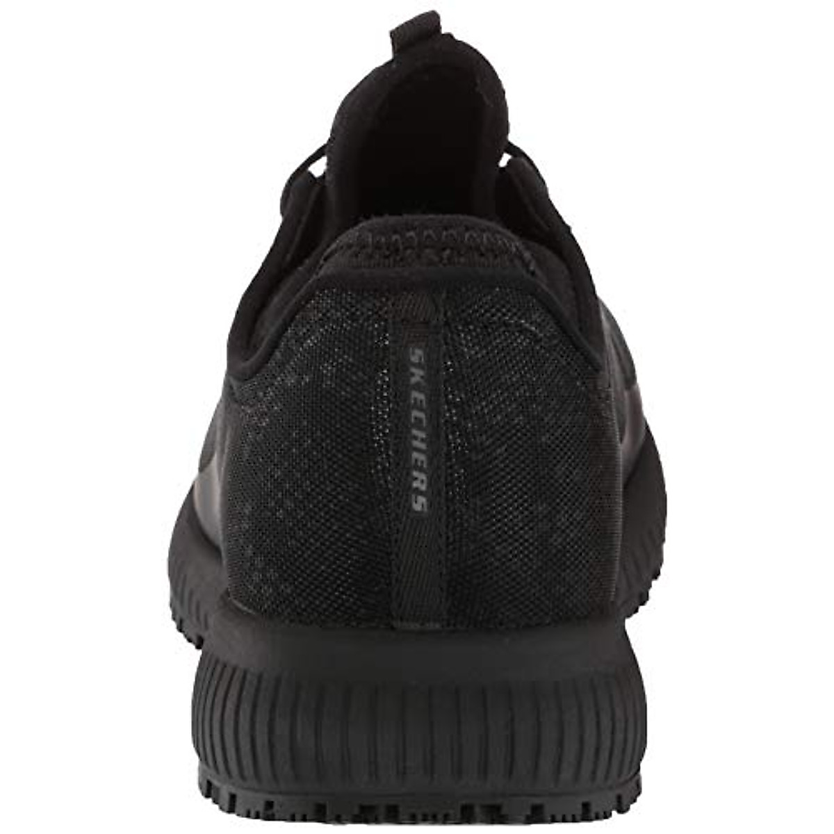 Skechers Women's Slip on Athletic Food Service Shoe, Black, 11