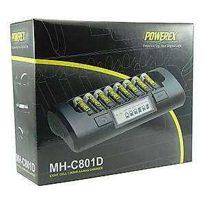 Powerex Maha MH-C801D Eight Cell 1-Hr PRO AA/AAA Charger