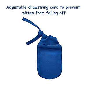 Bamboo Baby Mittens for Eczema, 0-6 Months, Baby Gloves for Dry Skin, Overnight Moisturizing Gloves, 3 Pairs