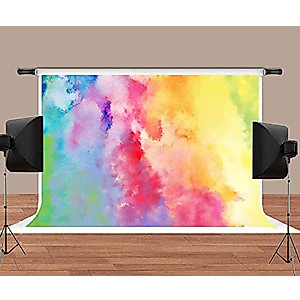 MEETSIOY Paint Art Backdrop Colored Oil Painting Photography Background Themed Party Photo Booth YouTube Backdrop 7x5ft PMT648