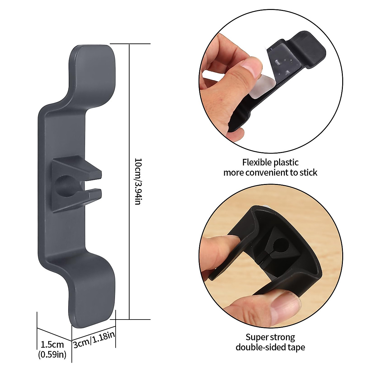 6 Pcs Cord Organizer for Appliances, Stick-on Kitchen Appliance Cord Organizer, Cable Management Cord Winder Wrapper with Adhesive, for Blender, Coffee Maker, Air Fryer, Kitchen Appliances