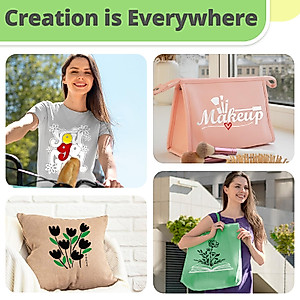 HTVRONT White HTV Vinyl Roll - 12" x 10ft White Iron on Vinyl for All Cutter Machine, Heat Transfer Vinyl Rolls for t Shirts - Easy to Cut & Weed for Heat Vinyl Design