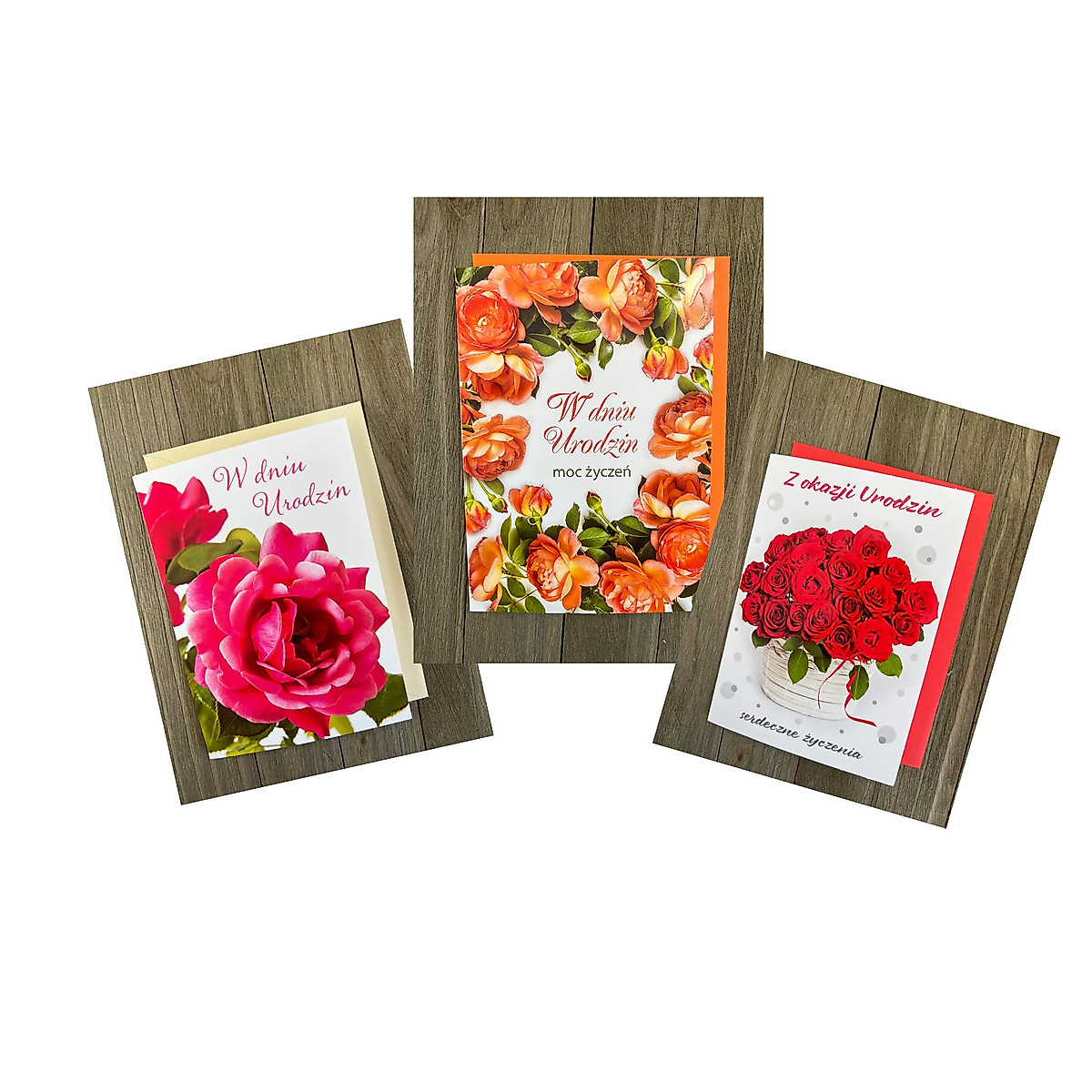 10 PC Birthday Cards 10 SZT Kartki Urodzinowe Mix Polskie Kartki Urodzinowe Mix