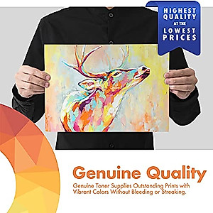 Professor Color Re-Coded OEM Toner Cartridge Replacement for Xerox Phaser 6600 and Xerox WorkCentre 6605 | 106R02225 106R02226 106R02227 106R02228 - High Yield 4 Pack