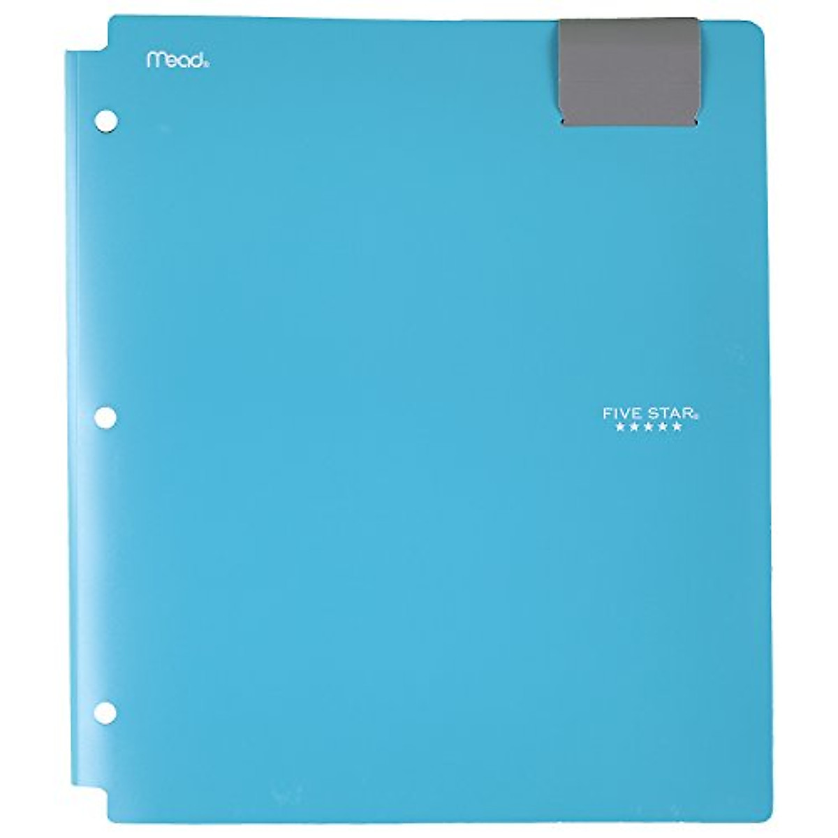 Five Star 4-Pocket Folders, Folders with Pockets, Fits 3 Ring Binder, Plastic, Teal, White, Purple, Lime, 4 Pack (73274)