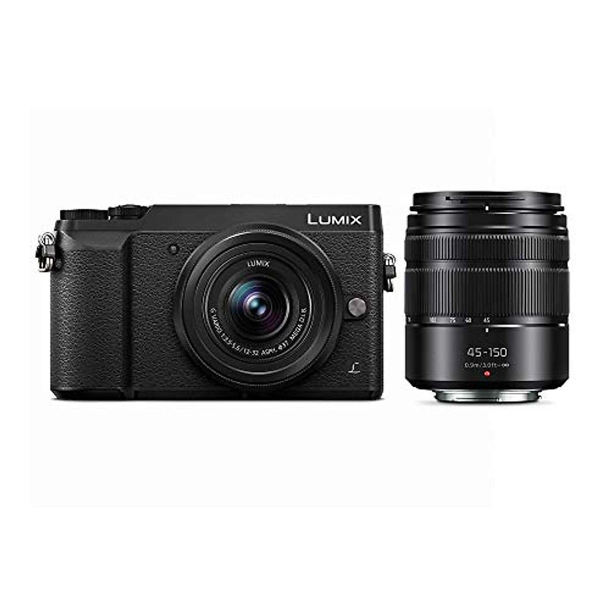 Panasonic DMC-GX85WK LUMIX 4K Mirrorless Camera with 12-32mm & 45-150mm Lenses and Holster Bag Bundle (Essentials Bundle)
