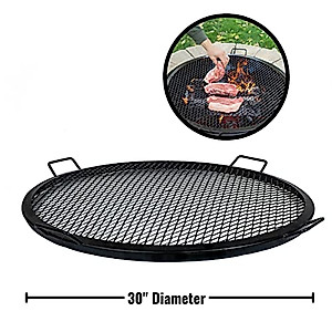 Walden Tough BBQ Cooking Fire Pit Grilling Grate (34") - Outdoor Grilling - Fireplace Cooking - Cooking with Fire - Fire Grate (34-Inch Diameter)