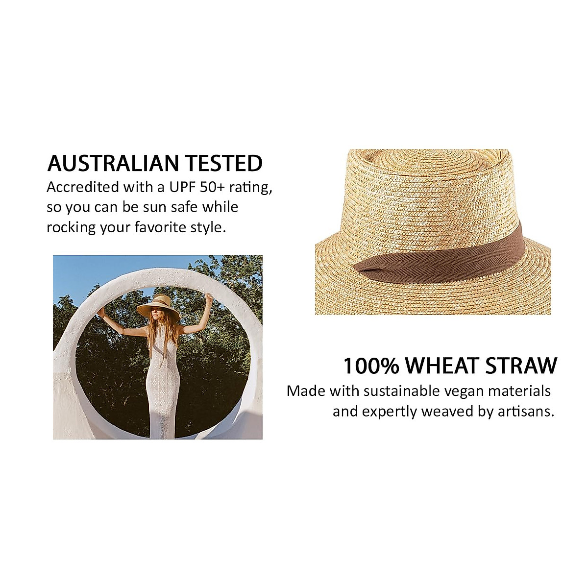 Lack of Color Women's Paloma Wide-Brimmed Straw Sun Hat (Small, Natural)