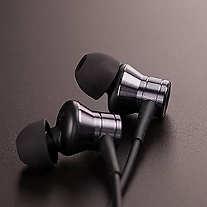 1MORE Piston Fit in-Ear Earphones Fashion Durable Headphones with 4 Color Options, Noise Isolation, Pure Sound, Phone Control with Mic for Smartphones/PC/Tablet - Black