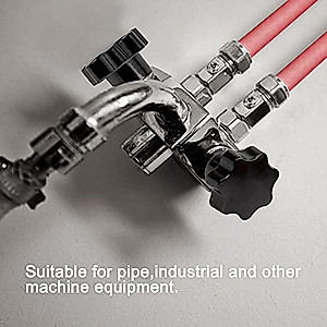 INCREWAY 6pcs M8x25mm Plum Blossom Shape Threaded Knurled Thumbscrew Grip Knobs Thumb Screw