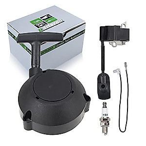 partszen 4282 190 0303 Recoil Starter with Ignition Coil Spark Plug for Stihl BR600 BR550 BR500 BR700 Replace 4282 400 1305