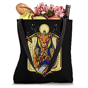 Sekhmet Egyptian Mythology Lioness Goddess Ankh Hieroglyphs Tote Bag