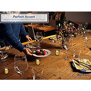 Royal Imports Gold Mercury Glass Votive Candle Holder, Table Centerpiece Tealight Decoration for Elegant Dinner, Party, Wedding, Holiday, Set of 12 (Unfilled)