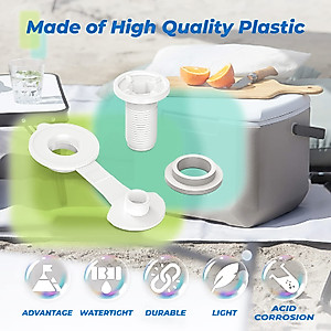 Replacement Cooler Drain Plug for 50 58 and 82 Qt Coleman Xtreme Coolers - 1.5" Shaft Length