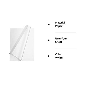 100 Sheets 20"X14" White Gift Wrapping Tissue Paper Bulk for gift bags,Weddings Birthday Showers Arts Craft Party Favor Decoration