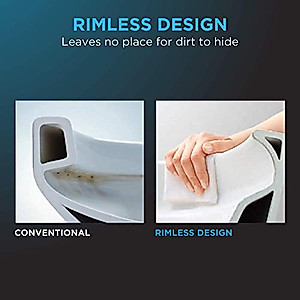 TOTO MW7463056CEMFGA.10#01 Drake WASHLET Two-Piece Dual Universal Height with 10 Inch Rough-in DYNAMAX Tornado Toilet with Auto Flush S550e Bidet Seat, 1.28 and 0.8 GPF, Cotton White