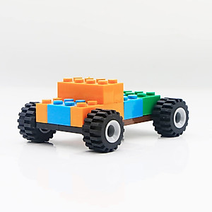 Tires Wheels and Axles Sets - 56 Pieces Brick Accessories Basic Classic Building Block Toys,Car Truck Wheels Parts