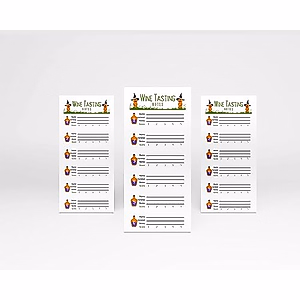 Halloween Themed wine tasting card scorecard for blind wine tasting party. Wine score card rating sheet for party, bachelorette party, girls night out party. Wine theme party tasting mat for wine.