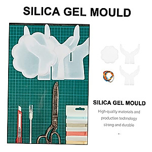 Didiseaon 1 Set Silicone Mold Candle Tray Silicone Tool Tray Monitor Stands Silicone Plate Holder Molds Jewelry Tree Silicone Display Stand Simple DIY Mold Handmade Craft Mold Silicone Die