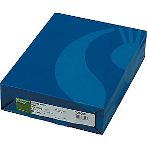 Strathmore 300068 25% Cotton Stationery 24lb 8 1/2 x 11 100% PC White 500 Sheets