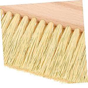 Amosfun 1 Set Small Broom Dustpan Outdoor Dustpan Espresso Shot Mini Drawers for Desk Coffee Milkpowder Brush Small Cleaning Brush Cleaning Supplies Cleaning Brush with Dustpan Iron White