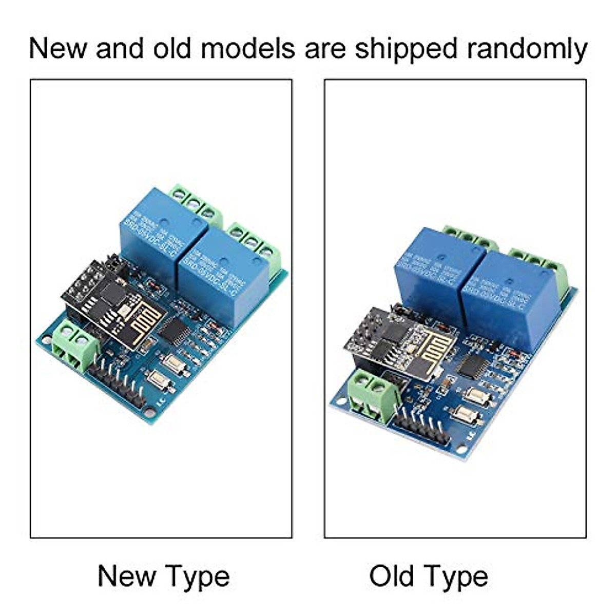 Dual Channel WiFi Relay, ESP8266 Dual Channel WiFi Relay Board On Board ESP 01 Smart Home Phone APP Remote Switch Module 59 * 40mm, Keypads & Remotes