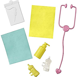 Barbie Careers Doll & Playset, Baby Doctor Theme with Brunette Fashion Doll, 2 Baby Dolls, Furniture & Accessories