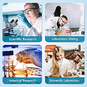 Slendor Magnetic Stirrer 5000ml Hotplate Mixer 2000 RPM Hot Plate Max 300℃/572℉ Lab Heating Plate Stirrers with LED Digital Display, Stir Bar, Temp Sensor and Support Stand