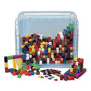 hand2mind Snap Cubes, Math Linking Cubes, Plastic Cubes, Snap Blocks, Color Sorting, Connecting Cubes, Math Manipulatives, Counting Cubes for Kids Math, Math Cubes, Math Counters (Set of 2000)
