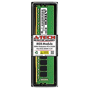 A-Tech 8GB RAM for Dell OptiPlex XE3, 7070, 7060, 5070, 5060, 3070, 3060 (Tower/SFF) | DDR4 2666 MHz DIMM PC4-21300 UDIMM Memory Upgrade