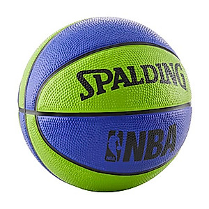 Spalding NBA Mini Outdoor Blue/Green Basketball 22"