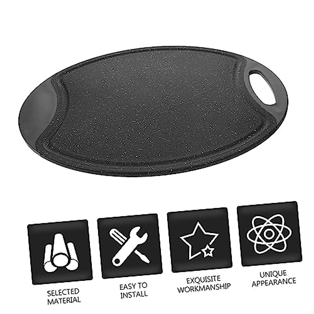 BESTonZON Cutting Board Pp Cutting Board Veggie Tray Camping Cutting Board Plastic Trays for Food Easy Washing Cutting Mat Marble Cutting Board Household Chopping Board Nice Chopping Board