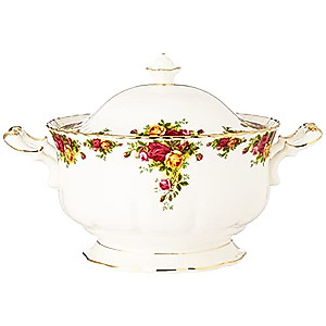 Royal Albert Old Country Roses Soup Tureen, 146 oz, Multi