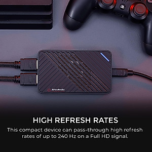 AVerMedia Live Gamer Ultra GC553 – 4K60 HDR Pass-Through, 4K30 Capture, Low Latency for Xbox Series X/S, PS5, Switch, Windows 11/macOS 10.13