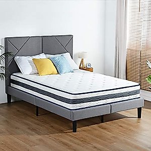 Sleeplace 11 Inch Tight Top Spring Mattress Queen -Dark Green Piping SP11SM04Q