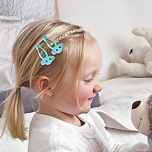 IKOCO Hair Clips for Girl, 42Pcs Animal Pattern Snap Hair Clips, Cartoon Design Barrettes for Toddler Girls