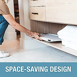 CleverMade Laundry Hamper Collapsible Sorter Basket - Freestanding Foldable Tall Clothes Storage Bin with Premium Handles for Kids Room, Nursery, Bathroom, Bedroom, and Closet; Cream