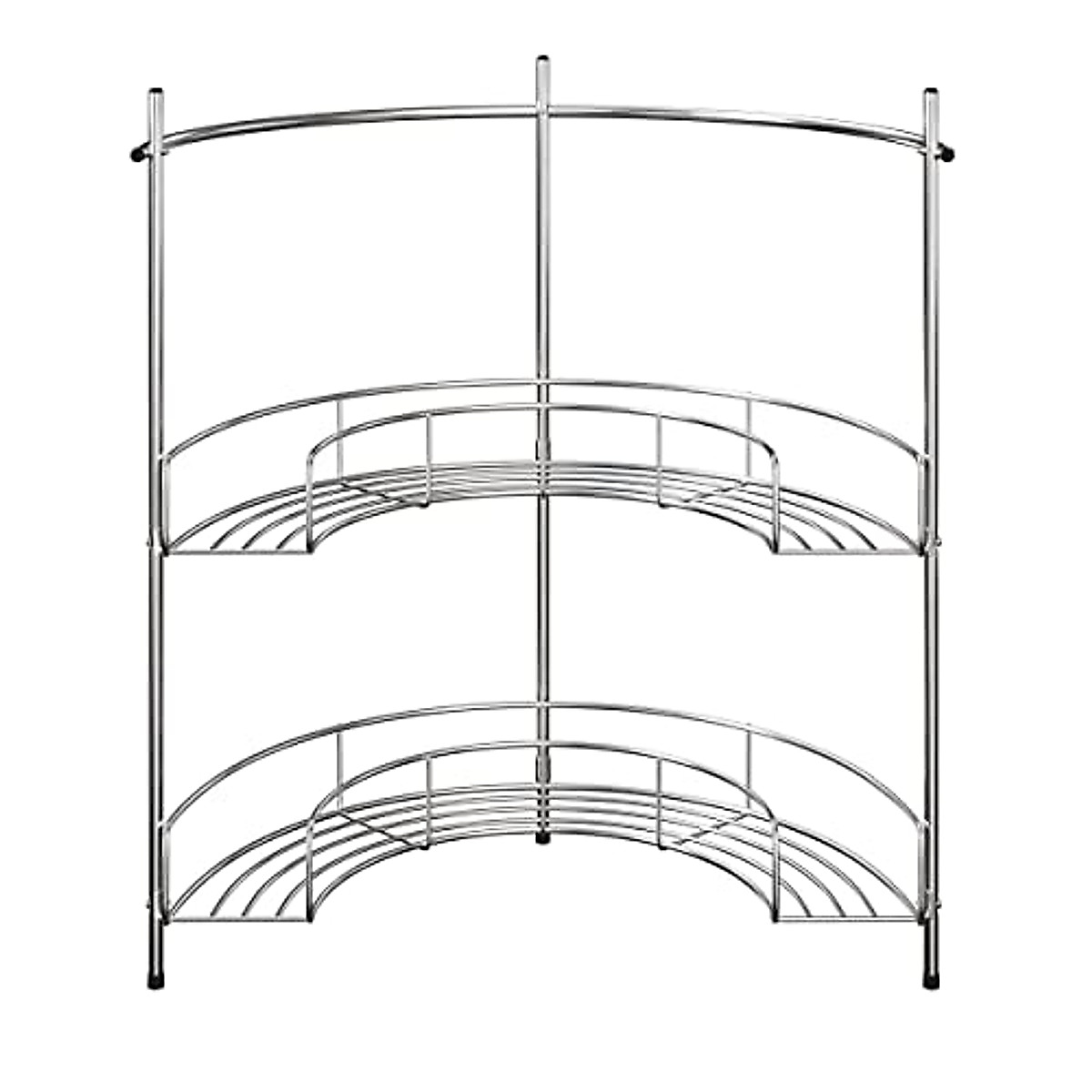 Lavish Home Pedestal Sink Organizer – Compact Under The Sink Rack with 2 Storage Shelves and Towel Holder – Space Saving Bathroom Accessories