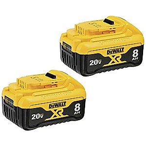 DEWALT 20V MAX* XR Batteries, 8.0-Ah, 2-Pack (DCB208-2)