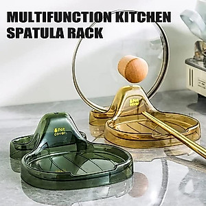 Multifunction Kitchen Spatula Rack, Versatile Pot Lid Ladle Holder, Heat-Resistant Cooking Spoon Holder, Spoon and Lid Rest, Kitchen Spoon Rest/Spoon Holder for Stove Top (3Pcs)