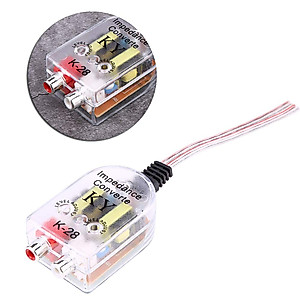 Keenso High to Low Converter, Wire Converter Line Converter Car Audio Hilow Converter Output Impedance Converter