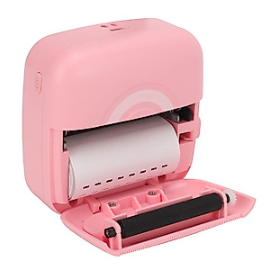Lybunair Mini Bluetooth Thermal Printer Portable Handheld 200DPI USB Charging Smart Sticker Printer Pink