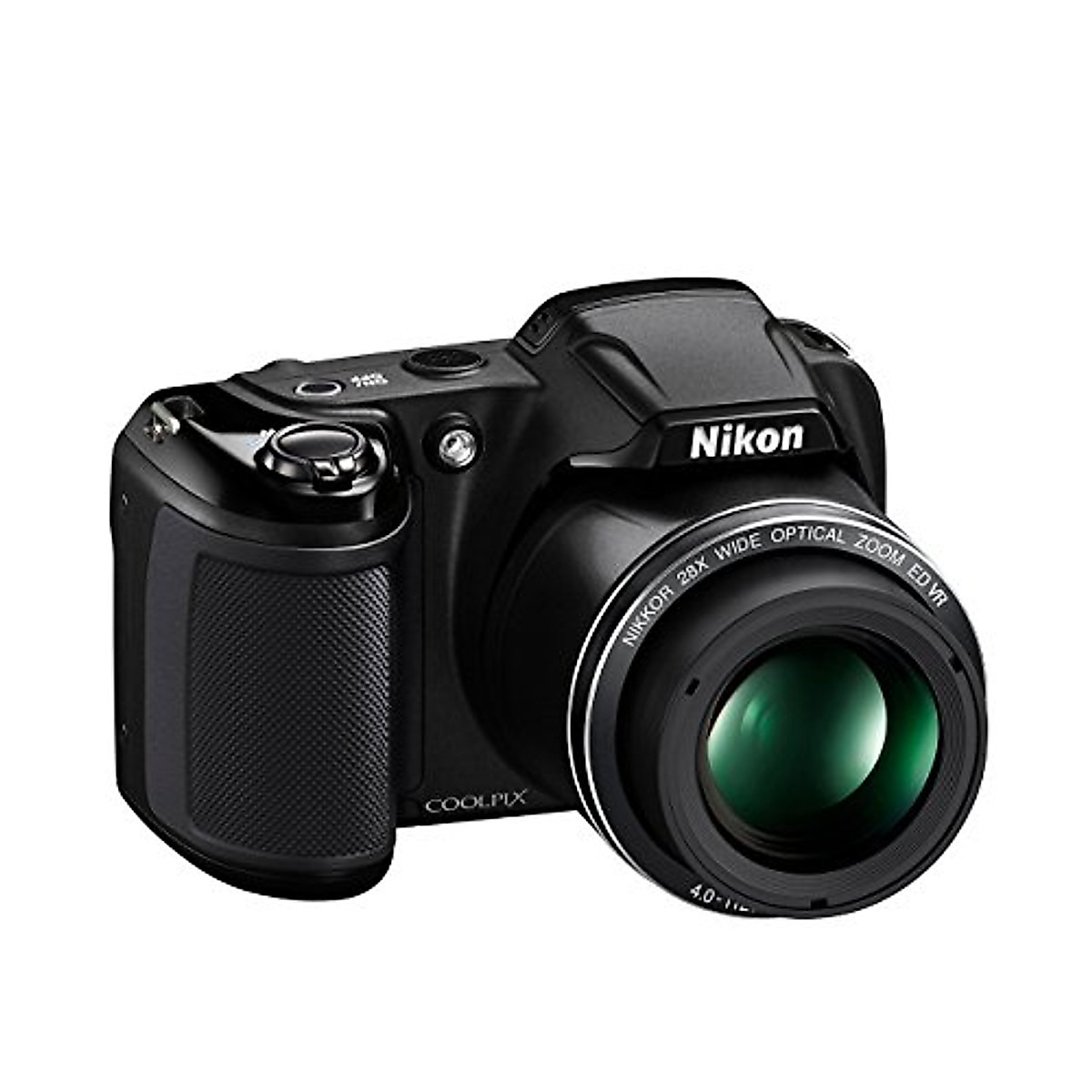 Nikon Coolpix L340 20.2 MP Digital Camera with 28x Optical Zoom and 3.0-Inch LCD (Black) (Renewed)