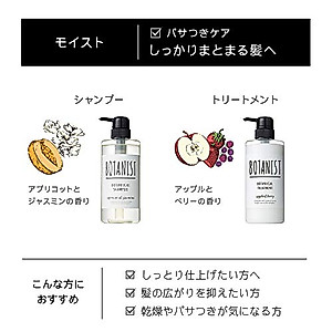 BOTANIST Botanical Shampoo [Moist] Net wt. 490mL/ 16.6 fl oz.