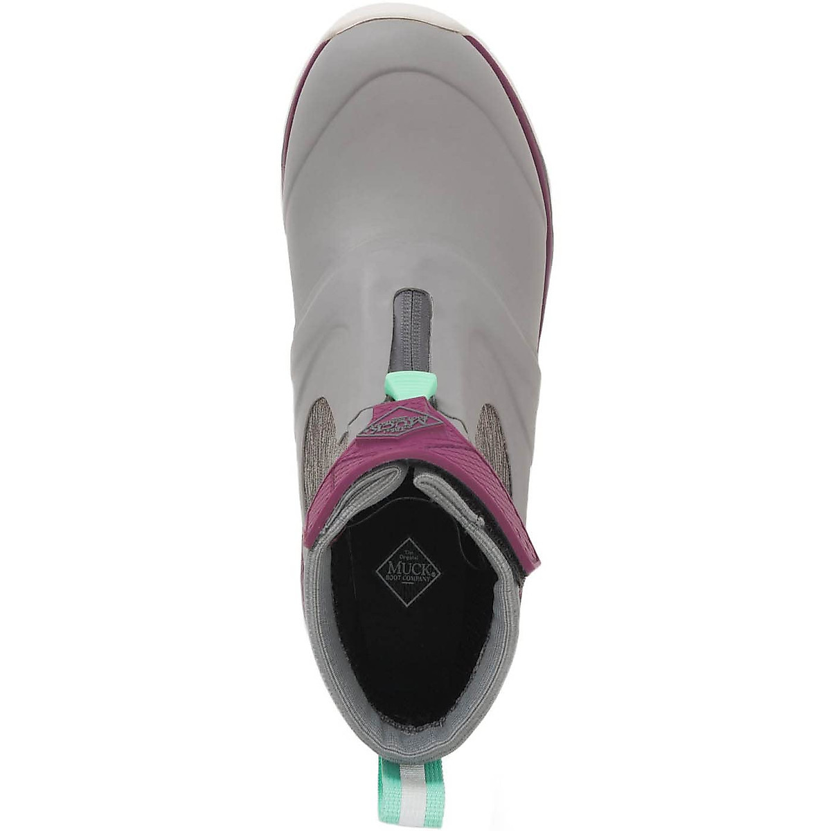 Muck Boot Women's Apex Zip High-Performance Waterproof Short Ankle Rubber Hiking Boots, Frost Grey, 7