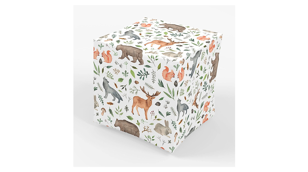 Stesha Party Woodland Wrapping Paper - Vibrant Animal Gift Wrap