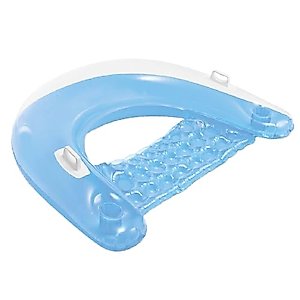 INTEX Sit n Float Classic Inflatable Raft Swimming Pool Lounge (True Blue Lounge)