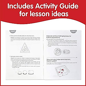 edxeducation Float or Sink Fun - 78-Piece Set - 10 Types of Manipulatives - Early Science Educational Toys - Observe Weight, Volume, Density and More.