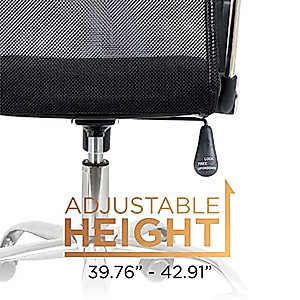 Comfty Executive Leather & Mesh Office Chair, Black