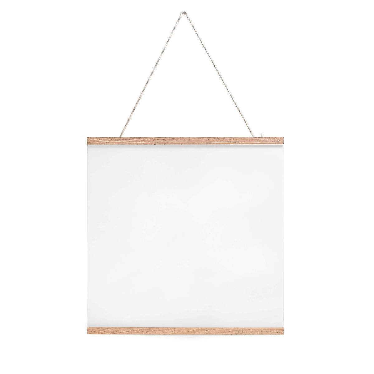 Deny Designs Kangarui Happy Hippo Blue Art Print & Hanger, 12" x 12"